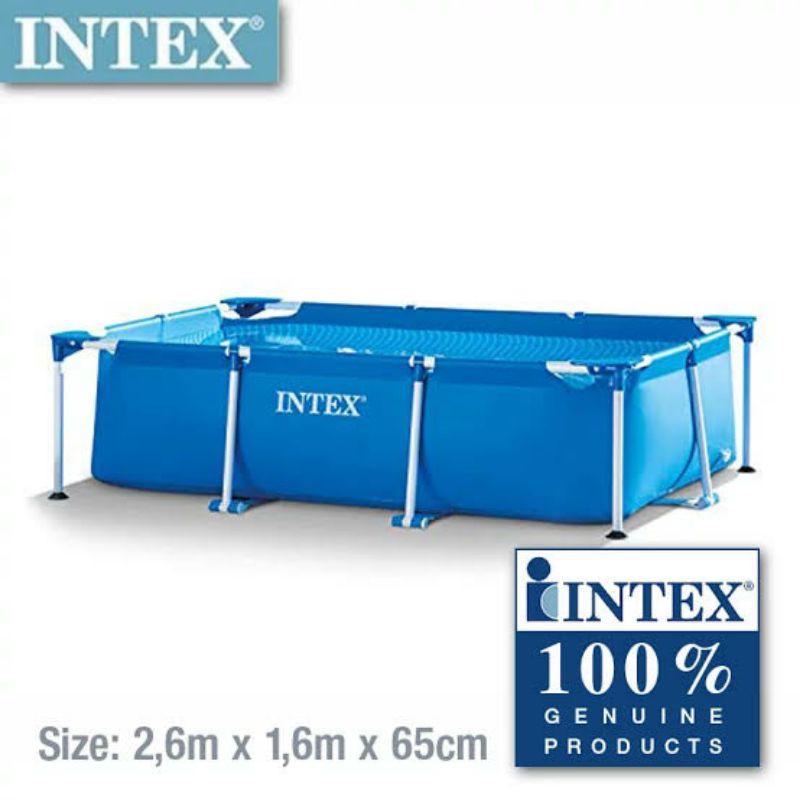 Jual DuniaKasurAngin - Intex 28271 Rectangular Frame Pool / Kolam ...