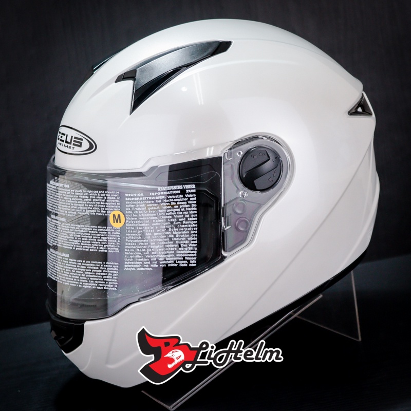 Jual ZEUS HELM ZS 811C FLAT SOLID | PEARL WHITE | 811 C FREE SMOKE ...