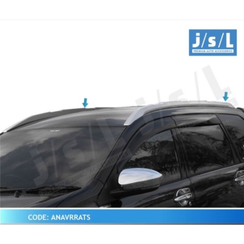 Jual Avanza,Xenia Veloz 2019 Roof Rail Roofrail Activo Silver | Shopee ...