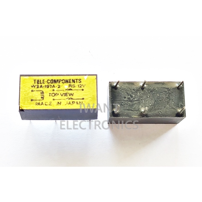 Jual RELAY 12V 6P W2A-197A-2 TELECOMPONENTS RELAY 12 VOLT DC 6 PIN ...
