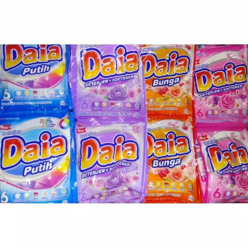 Jual Daia sachet 53gram 6 bungkus | Shopee Indonesia
