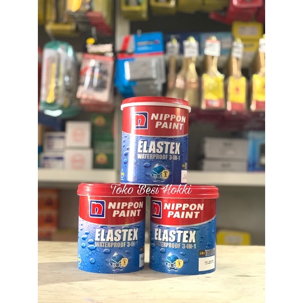 Jual Cat Tembok Nippon Paint Elastex 3 in 1 1kg ( Putih , Abu Abu dan Clear ) | Shopee Indonesia