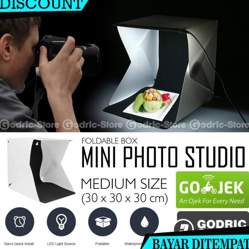 Jual (BAYAR DITEMPAT) GODRIC MEDIUM PHOTO STUDIO BOX FOLDING KOTAK ...