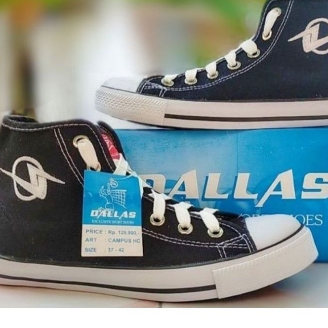Jual SEPATU SEKOLAH/ SEPATU WARIOR DALLAS CAMPUS PENDEK / TINGGI ...