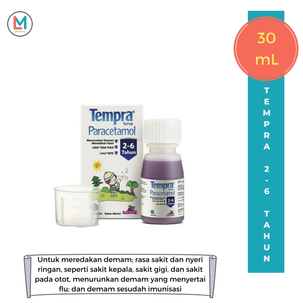 Jual Tempra Sirup Untuk Anak 2-6 Tahun 30 mL | Shopee Indonesia