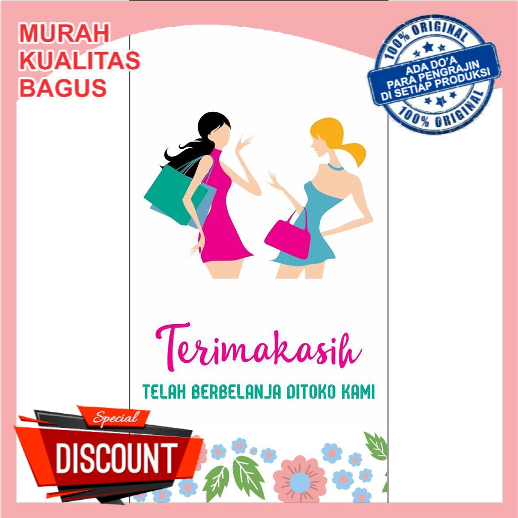 Jual Label Stiker Sticker Promosi Stiker label baju Stiker label ...