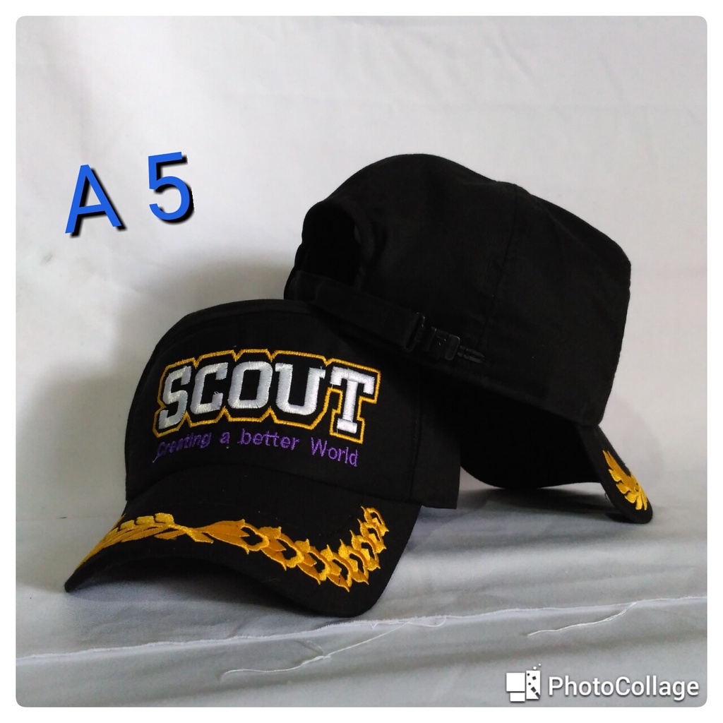 Jual TOPI DRILL PRAMUKA SCOUT BORDIR RAPIH | Shopee Indonesia