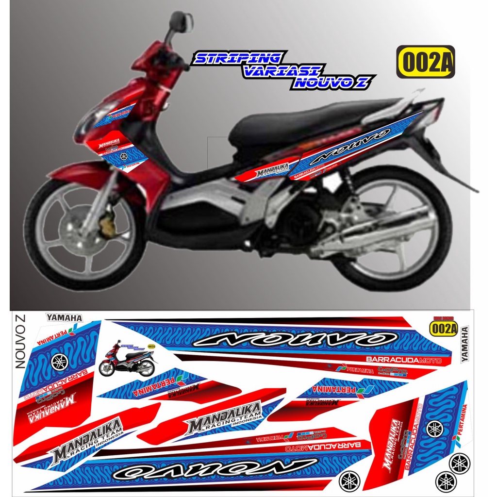 Jual striping nouvo z batik mandalika / decal nouvo z batik mandalika ...