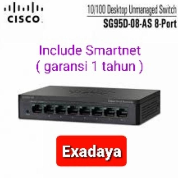 Jual Cisco Sg95D-08-As , 8 Port Gigabit Desktop Switch | Shopee Indonesia