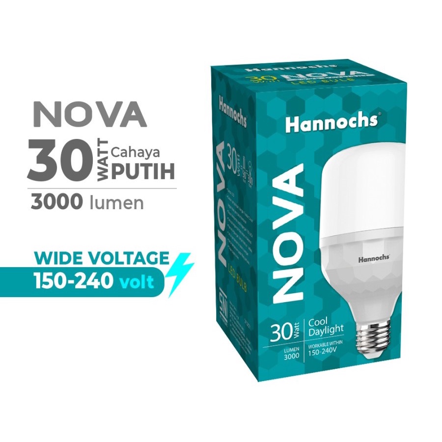 Jual LAMPU HANNOCHS NOVA LED BULB 30 WATT E27 COOL DAYLIGHT HANNOCHS ...