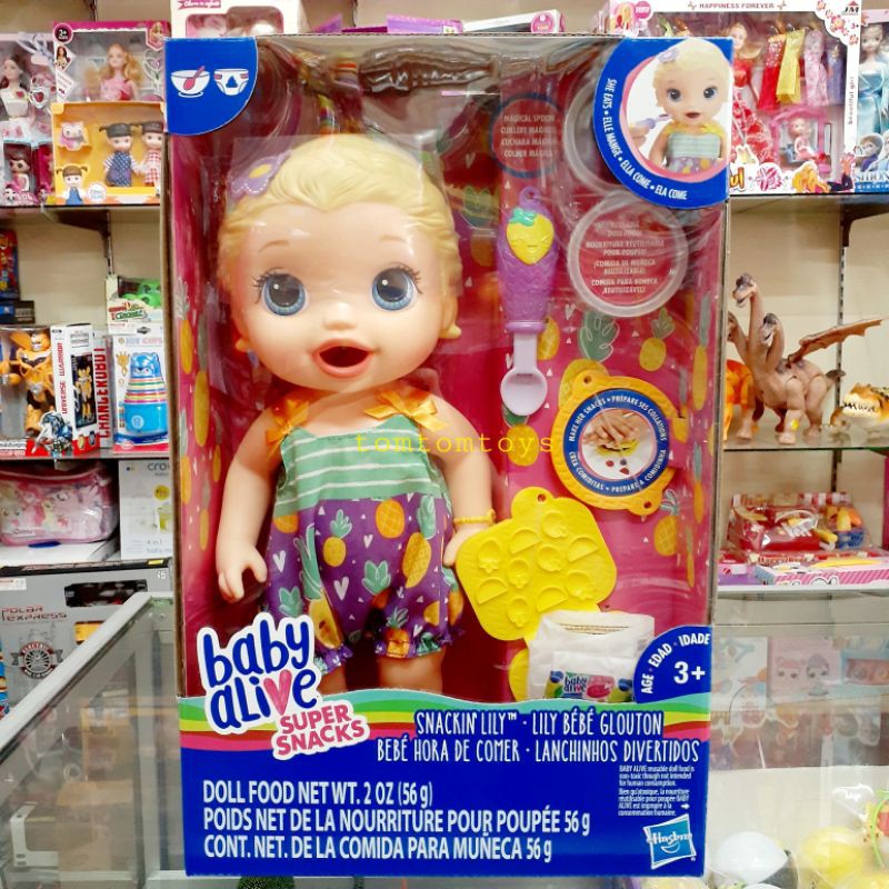 Jual BABY ALIVE SNACKIN LILY Mainan Boneka Makan Snacks BabyAlive original Hasbro | Shopee Indonesia