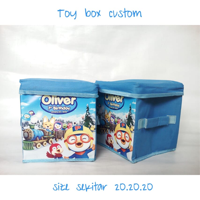 Jual Toybox custom/ tempat mainan/ tas mainan anak/ kotak mainan/ kotak ...