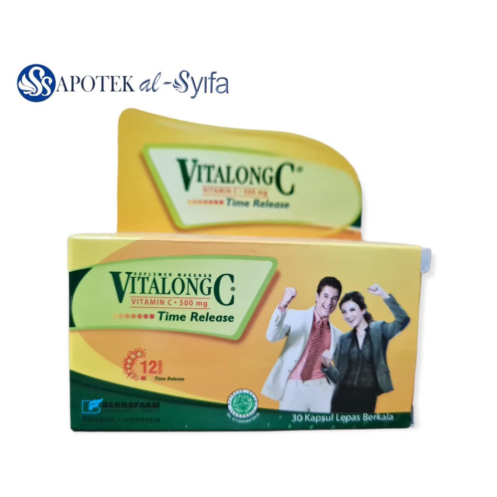 Jual Vitalong C VItamin C 500mg 1 botol isi 30 kapsul | Shopee Indonesia