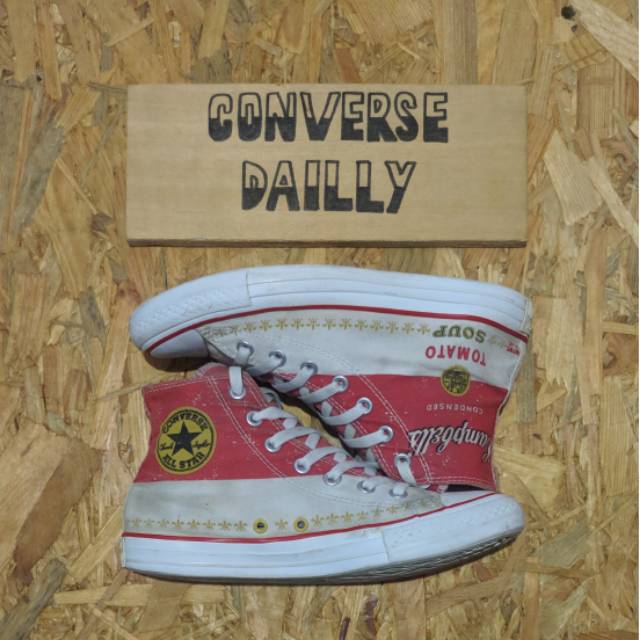 Jual Converse X Andy Warhol "Tomato Soup" Collabs Rare | Shopee Indonesia