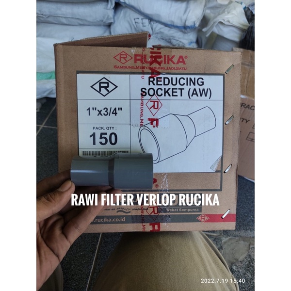 Jual REDUCING SOCKET AW 1 x 3/4 inch RUCIKA PVC VERLOP REDUCER TS ...