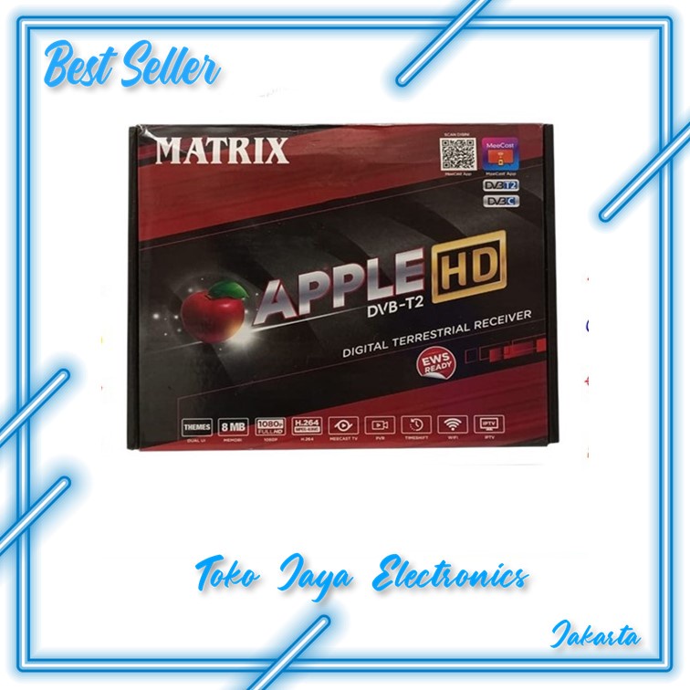Jual TJE TV Digital STB Matrix Set Top Box Apple Red DVB-T2 Best ...