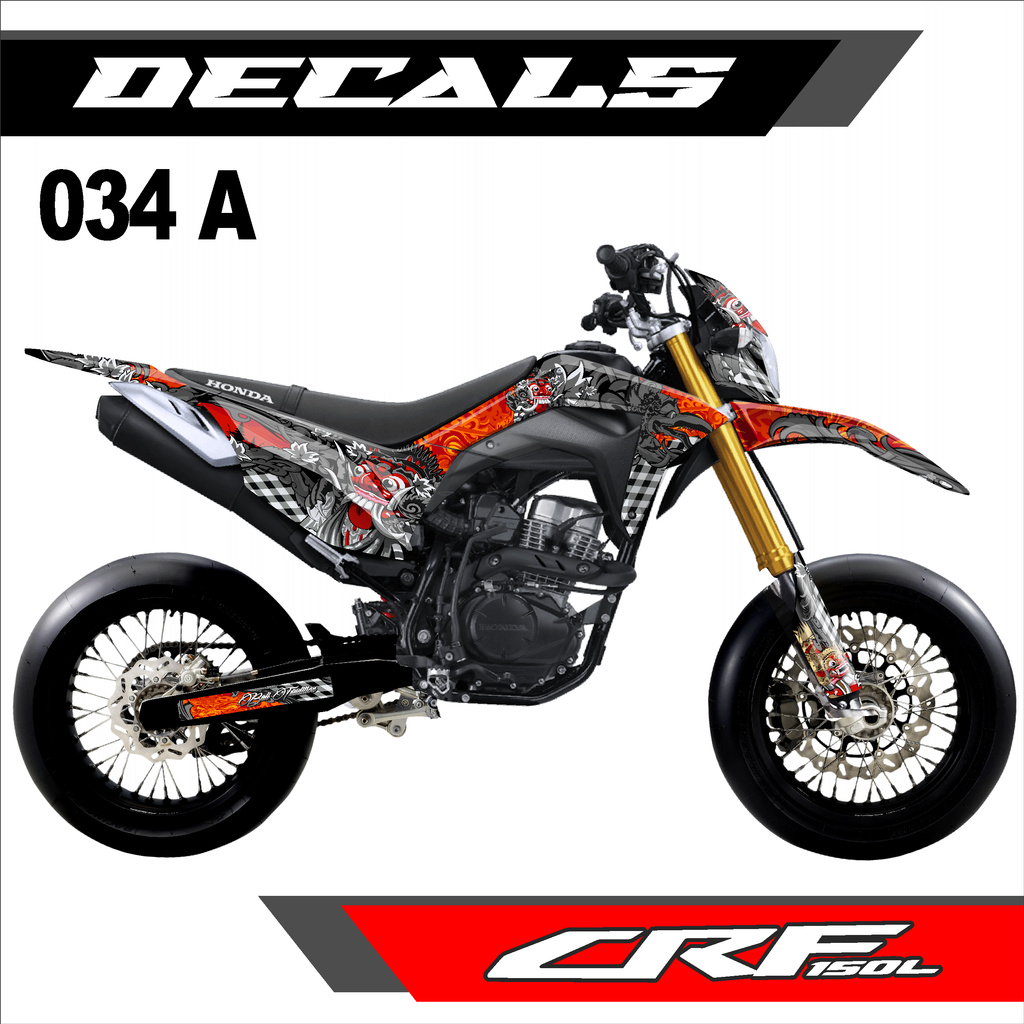Jual Decal Sticker - Dekal Striping Fullbody CRF 150 L Design BARONG ...