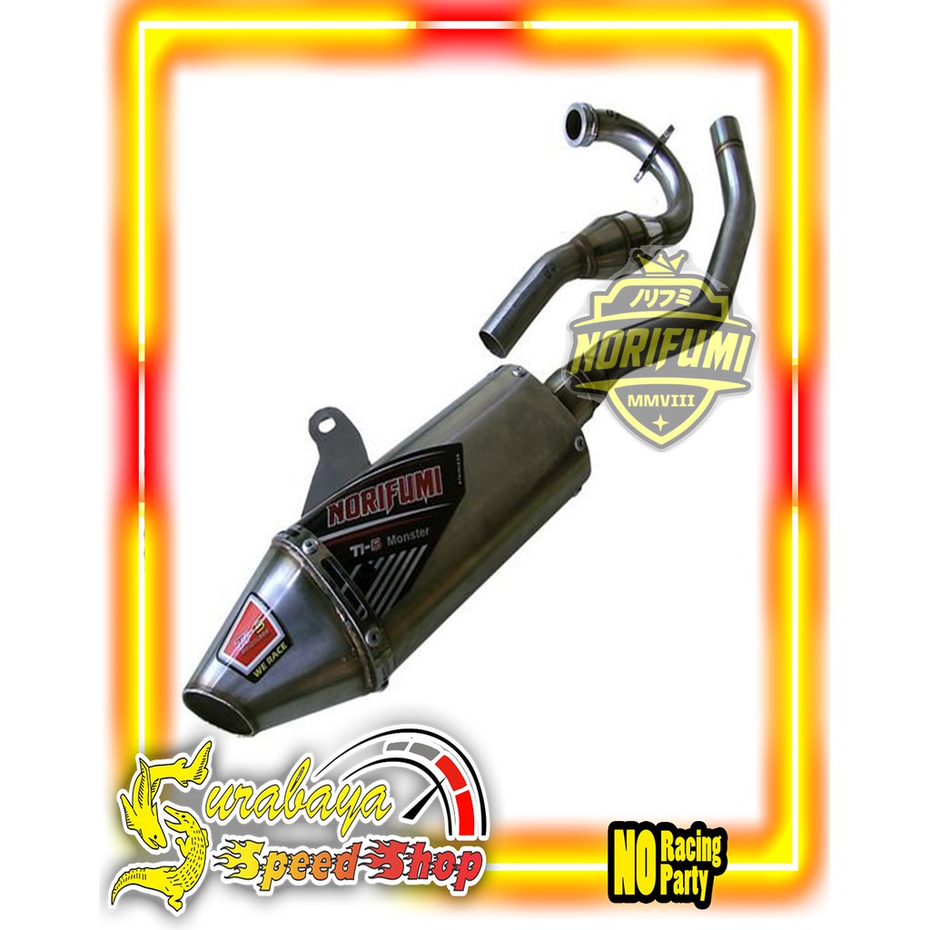 Jual Norifumi Original Knalpot Trail cros Trabas Kawazaki Klx 150bf ...
