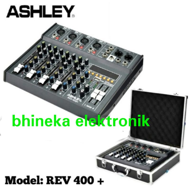 Jual mixer ashley rev400+ rev-400+ mixer 4 channel bluetooth usb ...