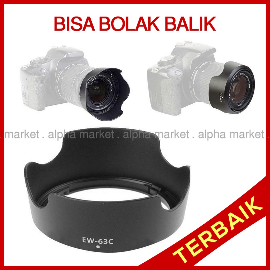 Jual Lens Hood Flower Bunga Tudung Lensa Kamera Canon Kit EFS EF-S 18 ...