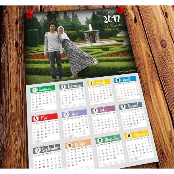 Jual Kalender Dinding (CUSTOM) 2021 - Free Design | Shopee Indonesia