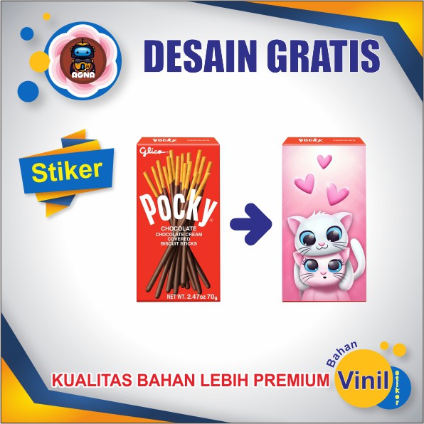 Jual STIKER LABEL POCKY FULL (HABIS) | Shopee Indonesia