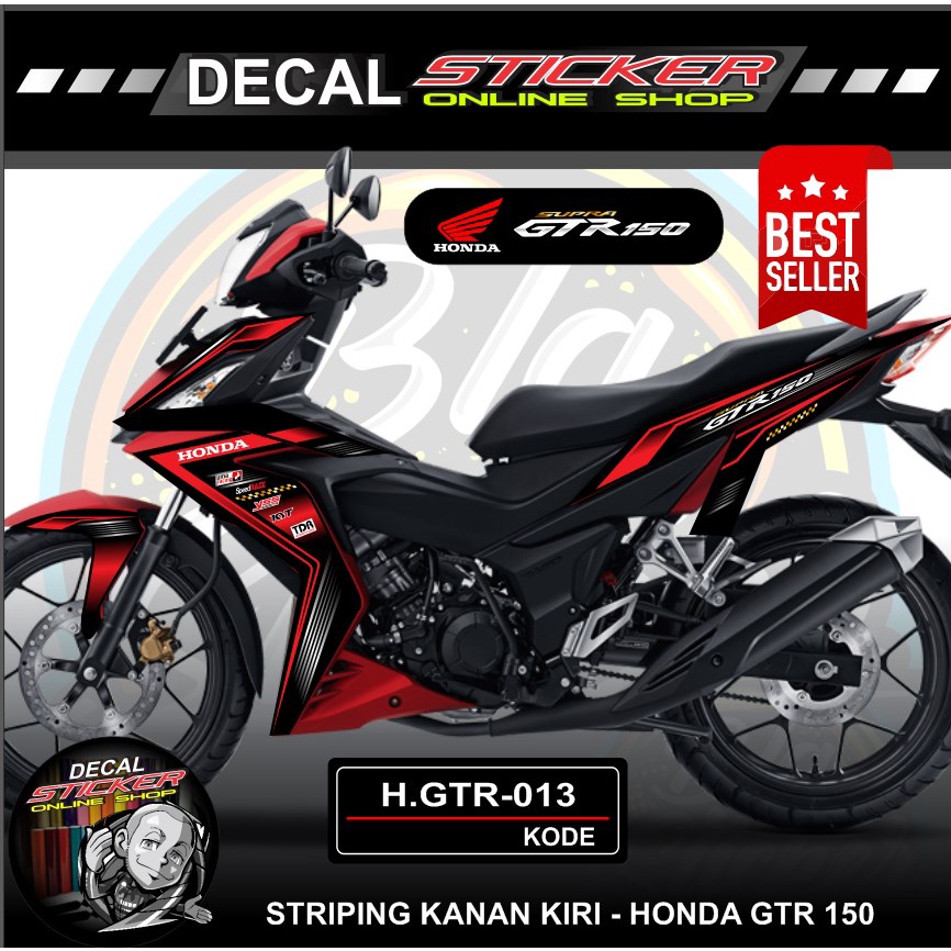 Jual STIKER MOTOR HONDA SUPRA GTR 150 DECAL STRIPING STICKER VARIASI ...