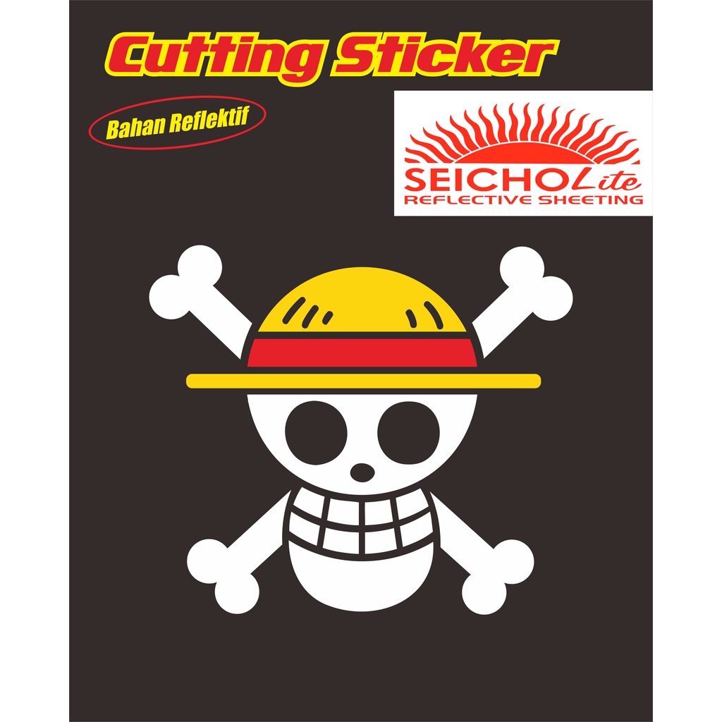 Jual Cutting Stiker One Piece Motor Variasi Motor Mobil Sticker Timbul ...