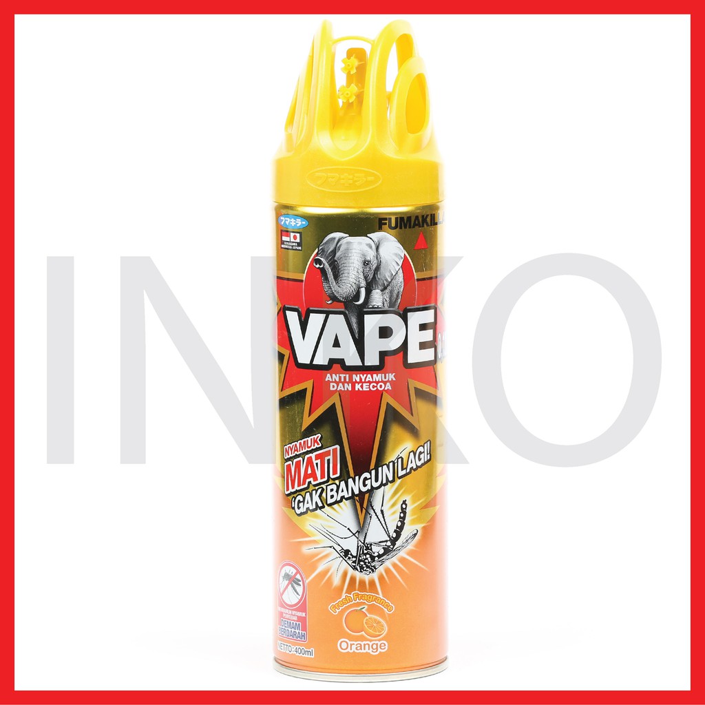 Jual VAPE OBAT NYAMUK SEMPROT AEROSOL ORANGE 400ML | Shopee Indonesia