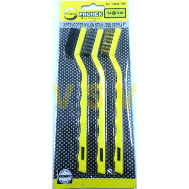 Jual Hasston Prohex Sikat 3pc 7 3460 700 Sikat Kawat Sikat Nylon