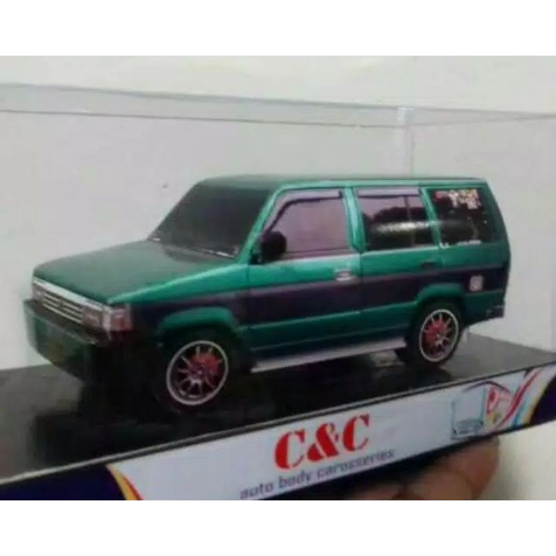 Jual miniatur mobil Toyota Kijang hijau metalik | Shopee Indonesia