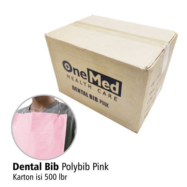 Jual Dental Bib ( Polybib ) pak isi 500 lbr OneMed | Shopee Indonesia