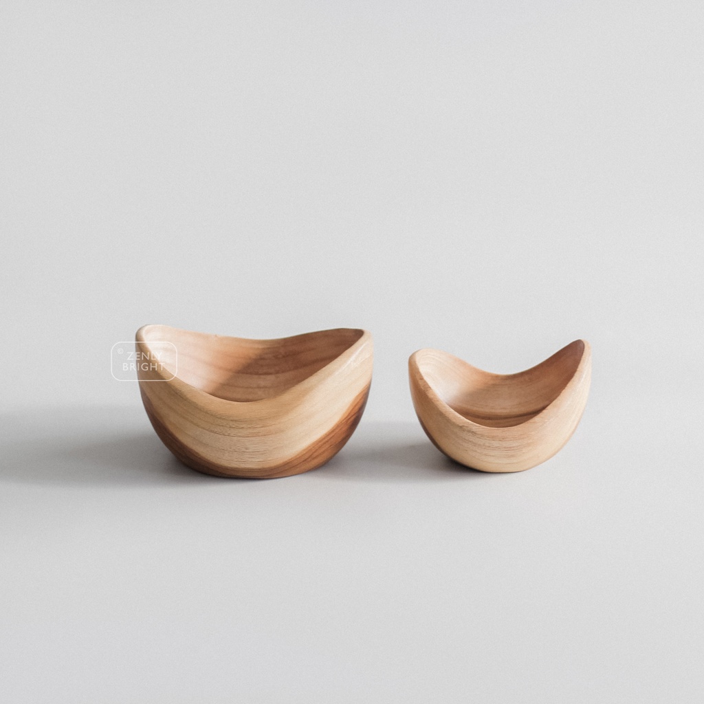 Jual Mangkuk Bud Bud | Mangkuk Saji Kayu Jati | Mangkuk Kayu Unik ...