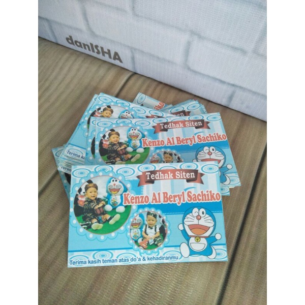 Jual stiker acara anak custom isi 10 uk 10x6,3cm | Shopee Indonesia