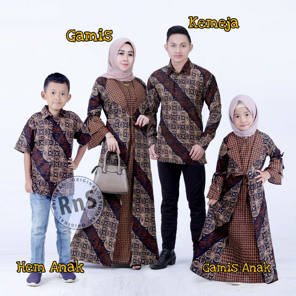 Jual BATIK COUPEL KELUARGA GAMIS LONCENG MODEL JAZZ GAMIS JAZZY MODEL ...