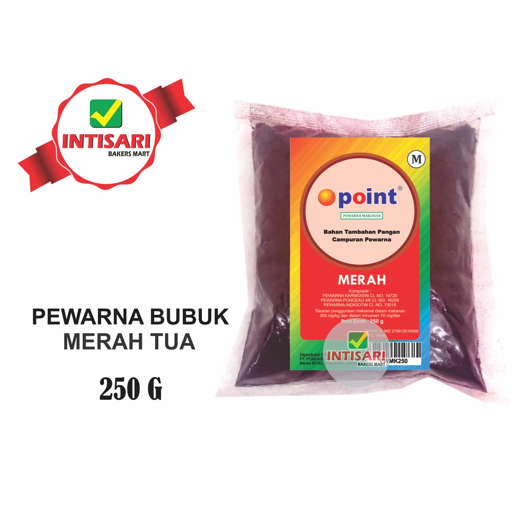 Jual PEWARNA BUBUK MERAH TUA 250 G | Shopee Indonesia