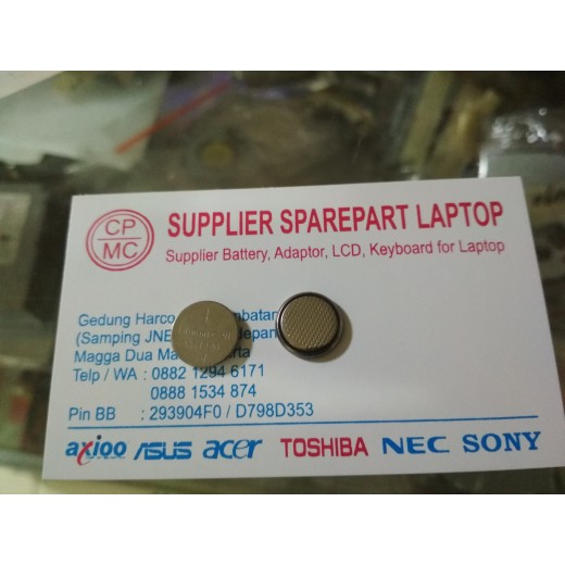 Jual Baterai CMOS / BIOS 3v Laptop Netbook ( PIN / SMALL / CR1220 ) SILVER | Shopee Indonesia
