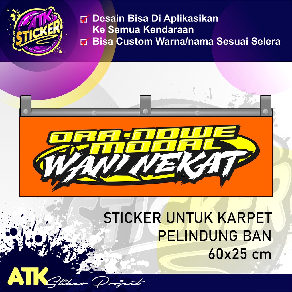 Jual Sticker Cuting Karpet Belakang Truk Stiker Kepet Karpet Belakang ...