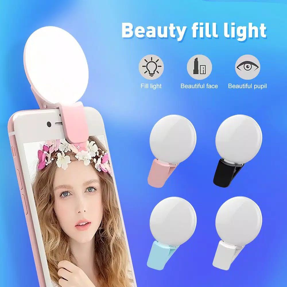 Jual Selfie Mini Q LED Ring Light Selfie Ring Light Apple | Shopee ...