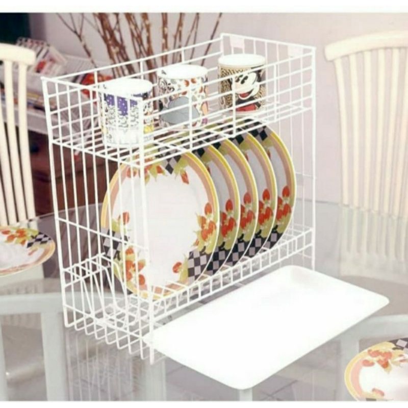 Jual Rak Modelline Piring Mini 2 Susun + Tatakan B 30 MED + T / Kitchen ...