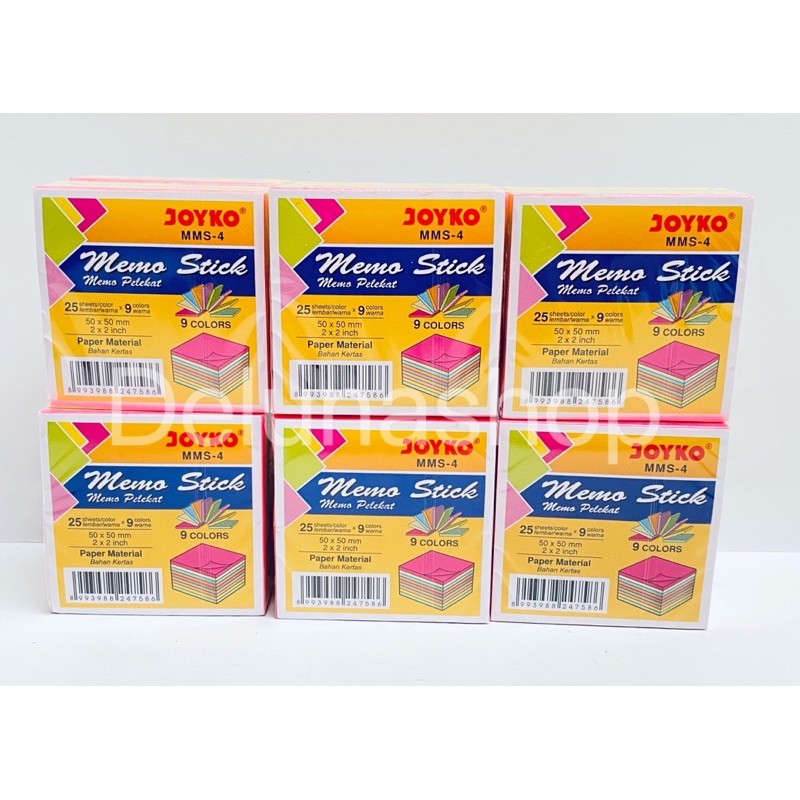 Jual sticky note joyko 50x50mm MMS-4 225lbr | Shopee Indonesia