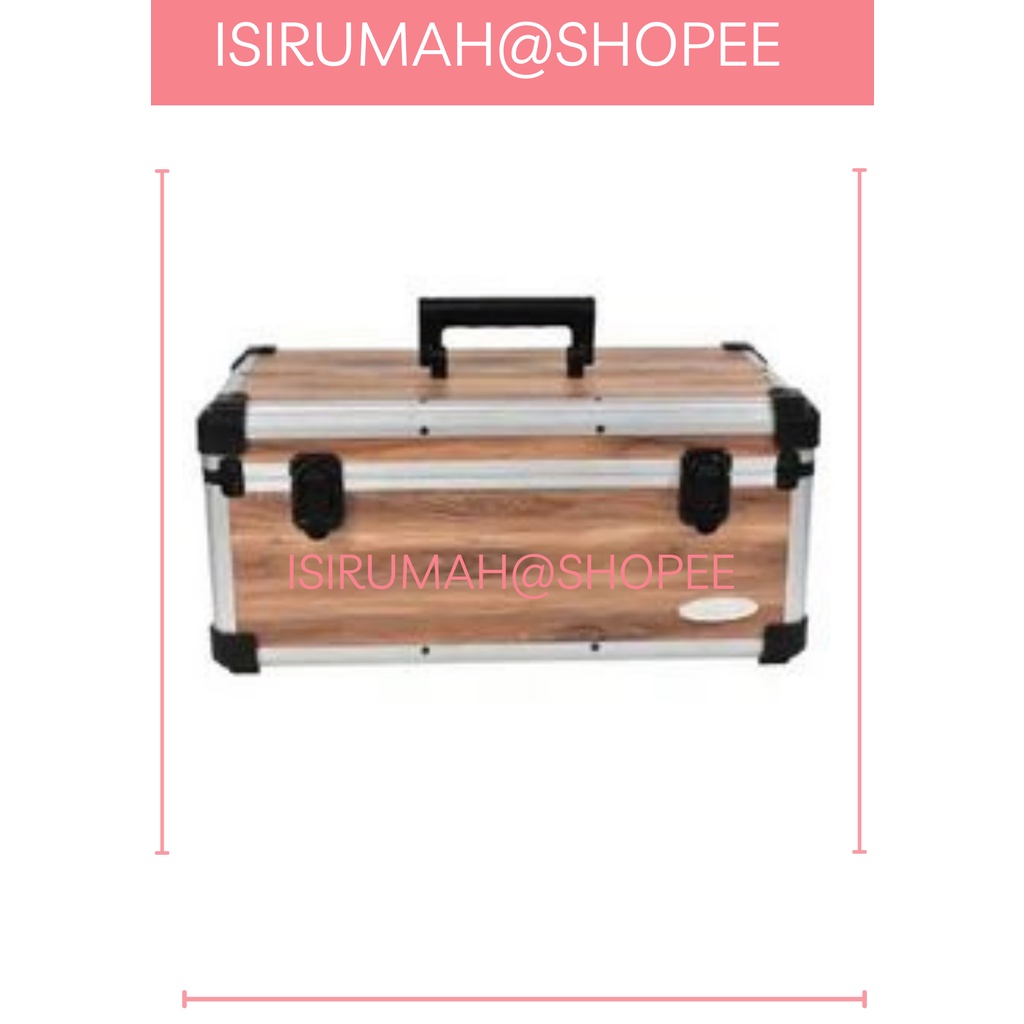 Jual Krisbow Kotak Perkakas Aluminium Motif Kayu Tool Box Tool Case 44 ...