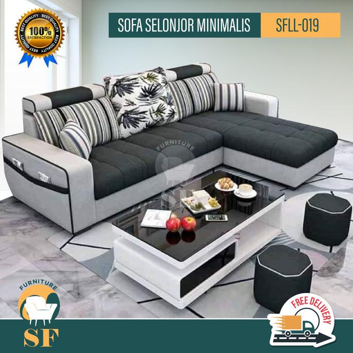 Jual SOFA LETTER L / SOFA SELONJOR MINIMALIS SFLL 019 SDF634165E ...