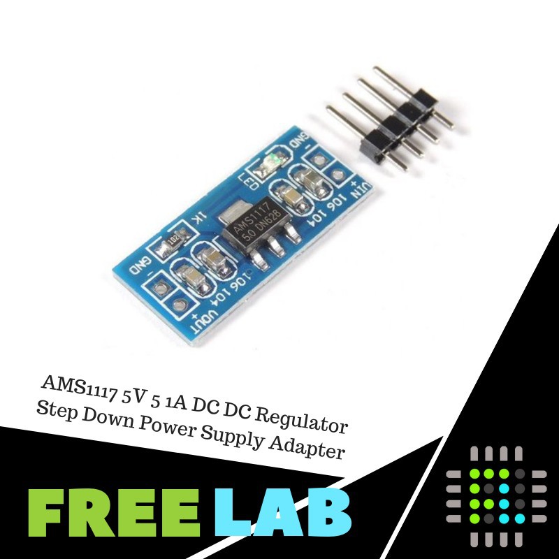 Jual AMS1117 5V 5 1A DC DC Regulator Step Down Power Supply Adapter ...