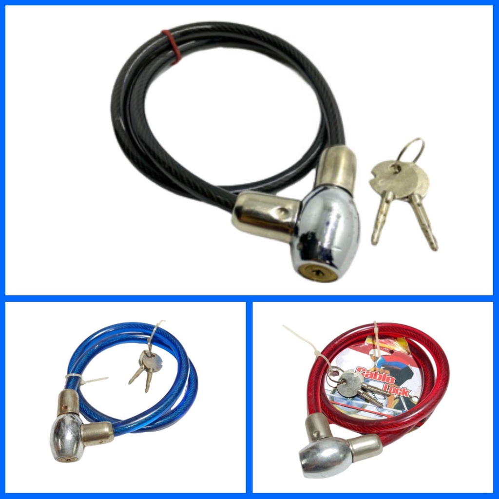 Jual gembok sepeda motor - Kunci pengaman Helm, rumah,cable lock ...