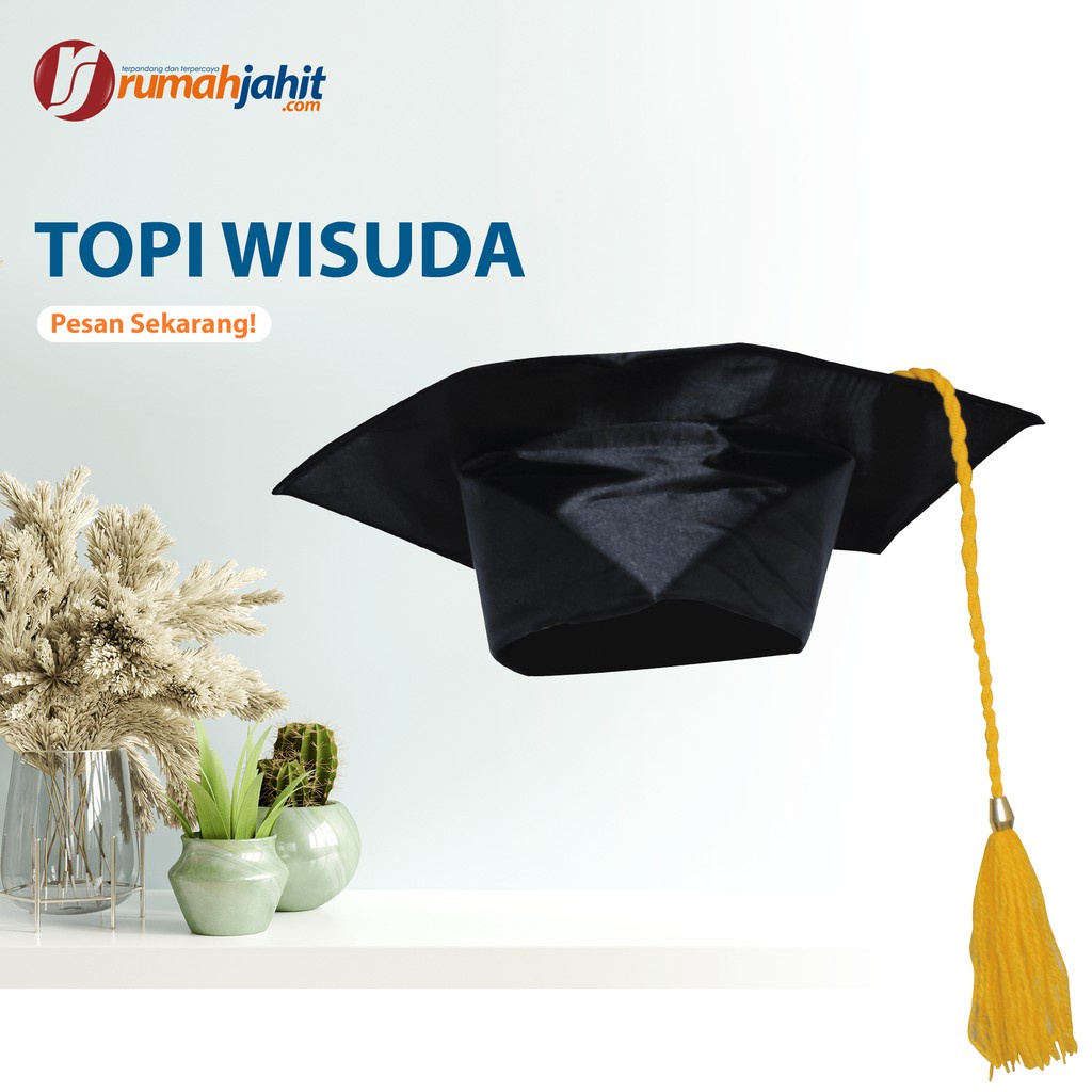 Jual Grosir Topi Wisuda Dewasa Toga Wisuda Polos Perlengkapan Wisuda ...
