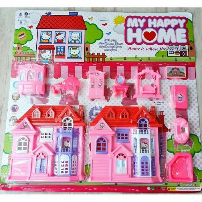 Jual Mainan Rumah Istana Anak Hello Kitty Rumah Rumahan Boneka Princess Set | Shopee Indonesia