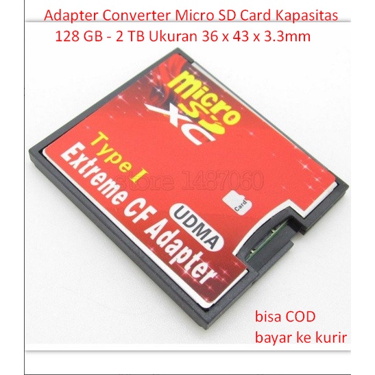 Jual Adapter Converter Micro SD Card Kapasitas 128 GB - 2 TB Ukuran 36 ...