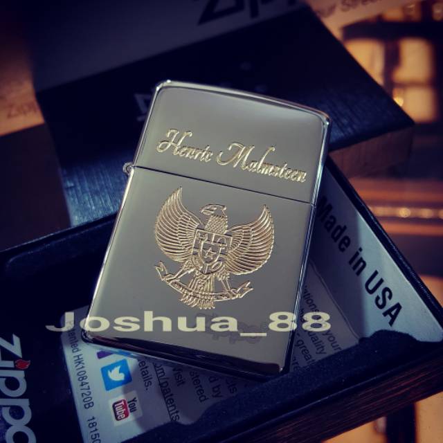 Jual Jual Zippo custom ukir grafir logo bisa request logo dan nama ...