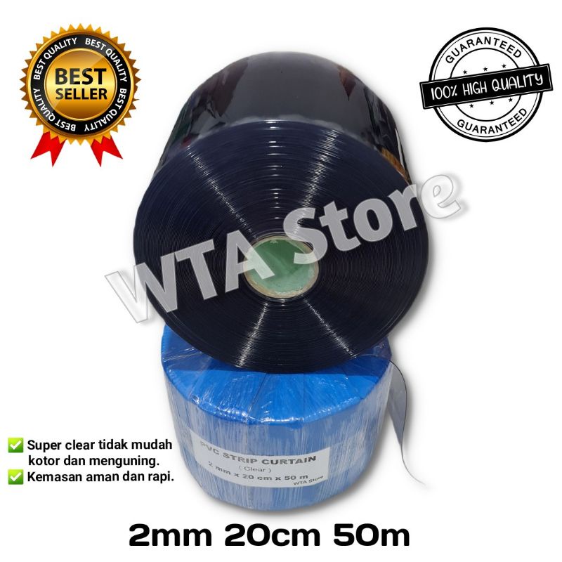 Jual TIRAI PVC STRIP CURTAIN TIRAI PLASTIK PVC per Roll warna Clear ...